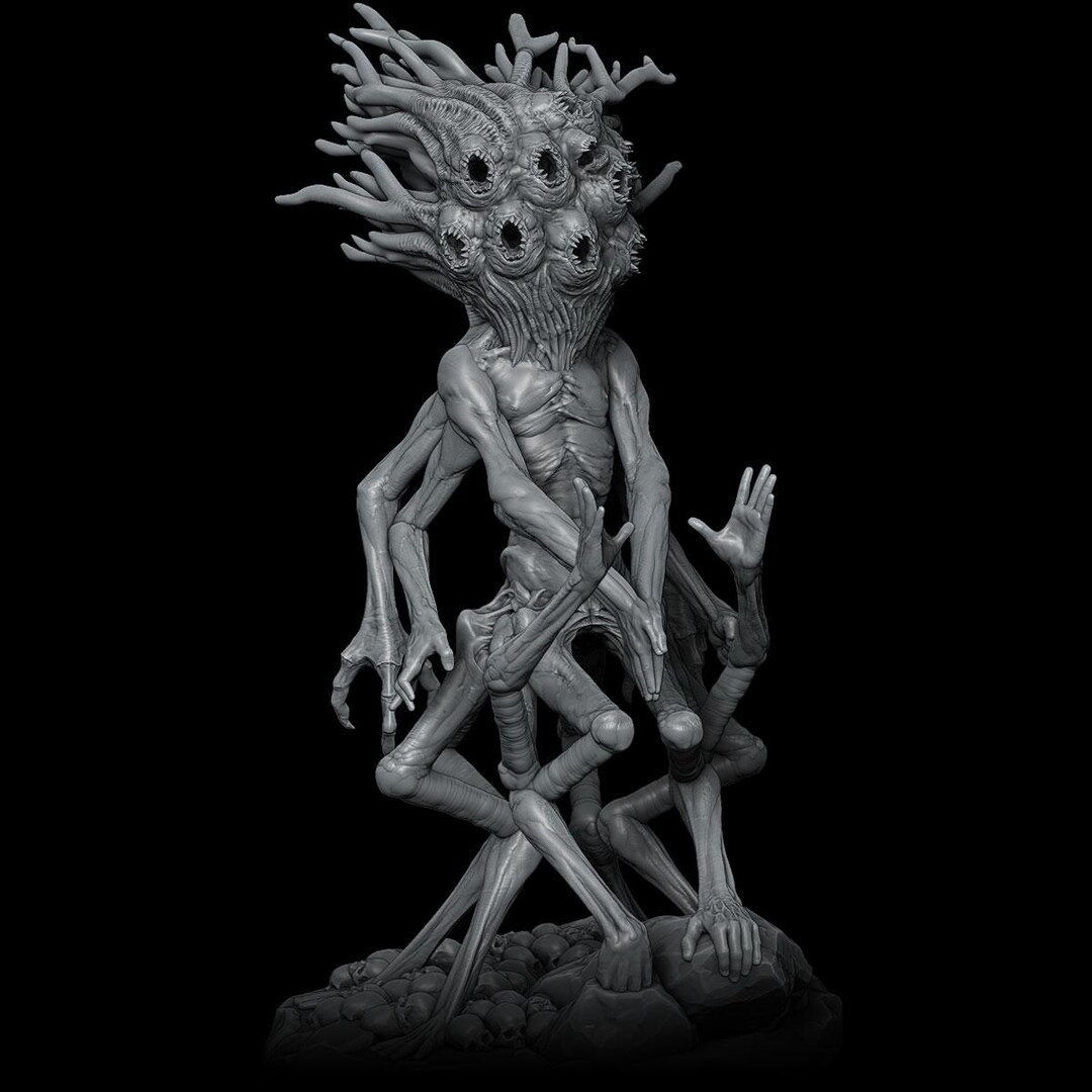 Nightmare Weaver - 8 Inch Tall 3D Printed Body Horror Miniature for ...