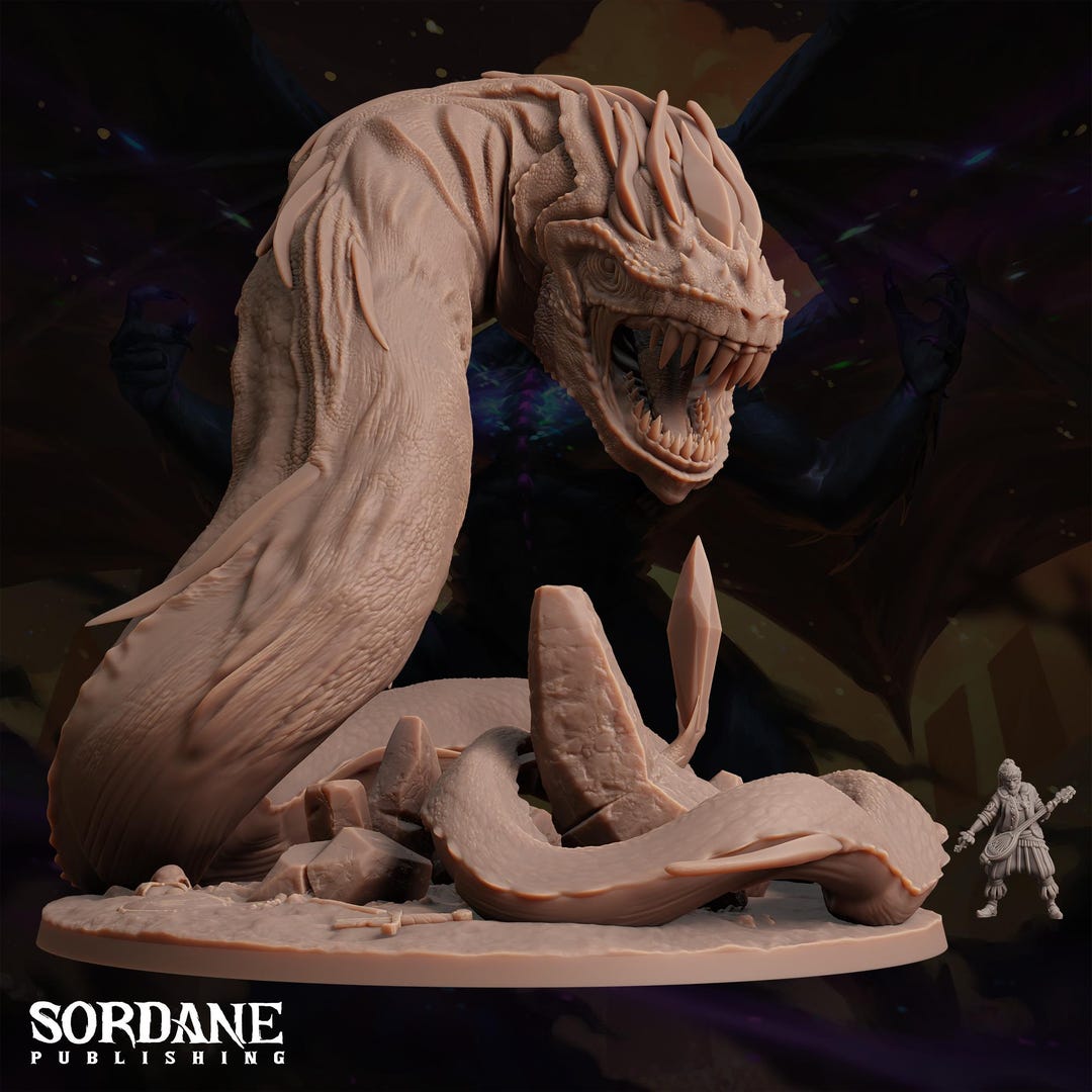 Noklura | Giant Serpent Snake Worm Miniature | Sordane Publishing ...