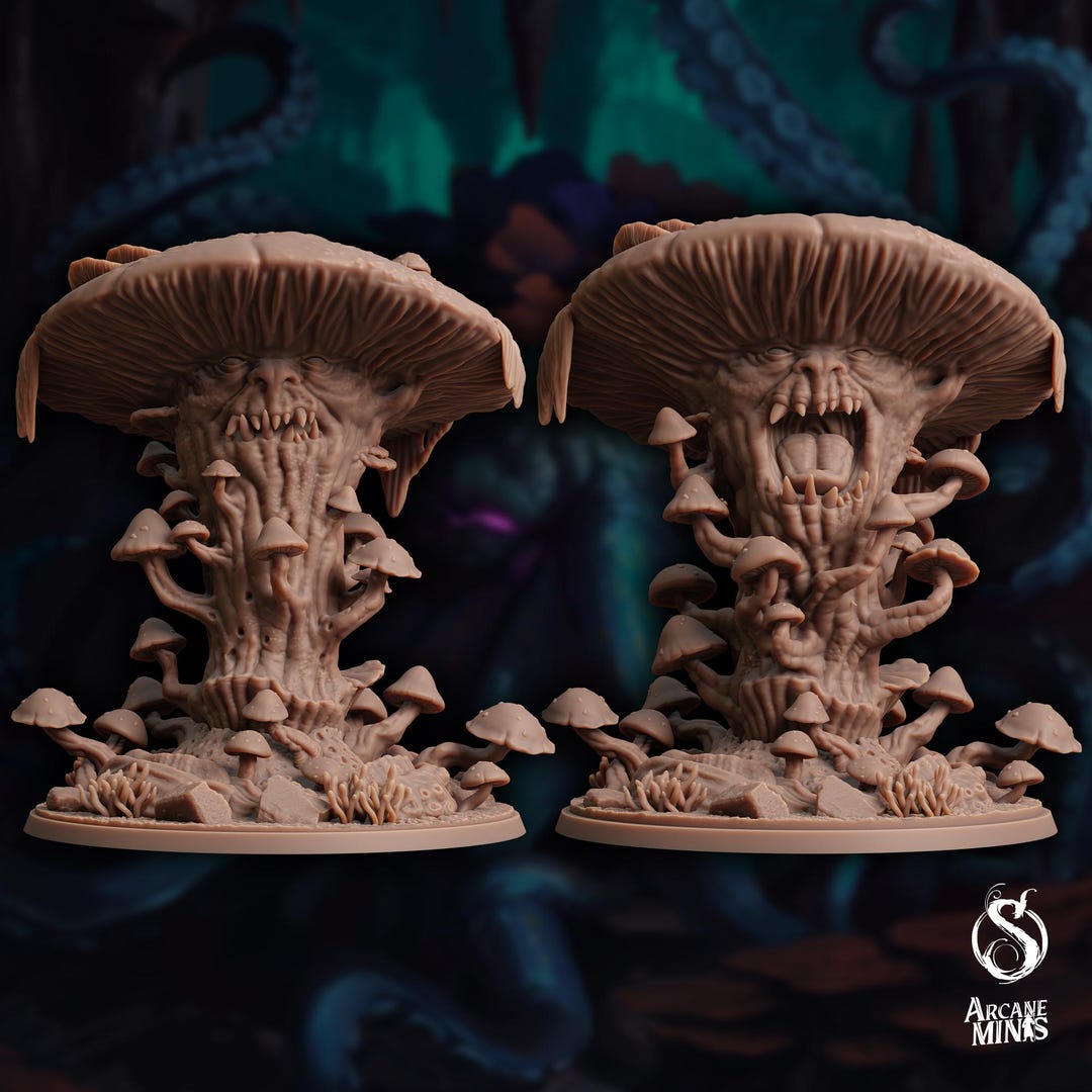 Mushril Hive 3D Printed Fungal Beast Miniatures for Tabletop Rpgs and D ...