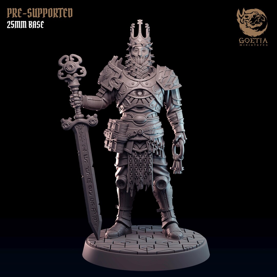 Wielder of the Blade | Male Fighter Paladin Miniature | Goetia ...