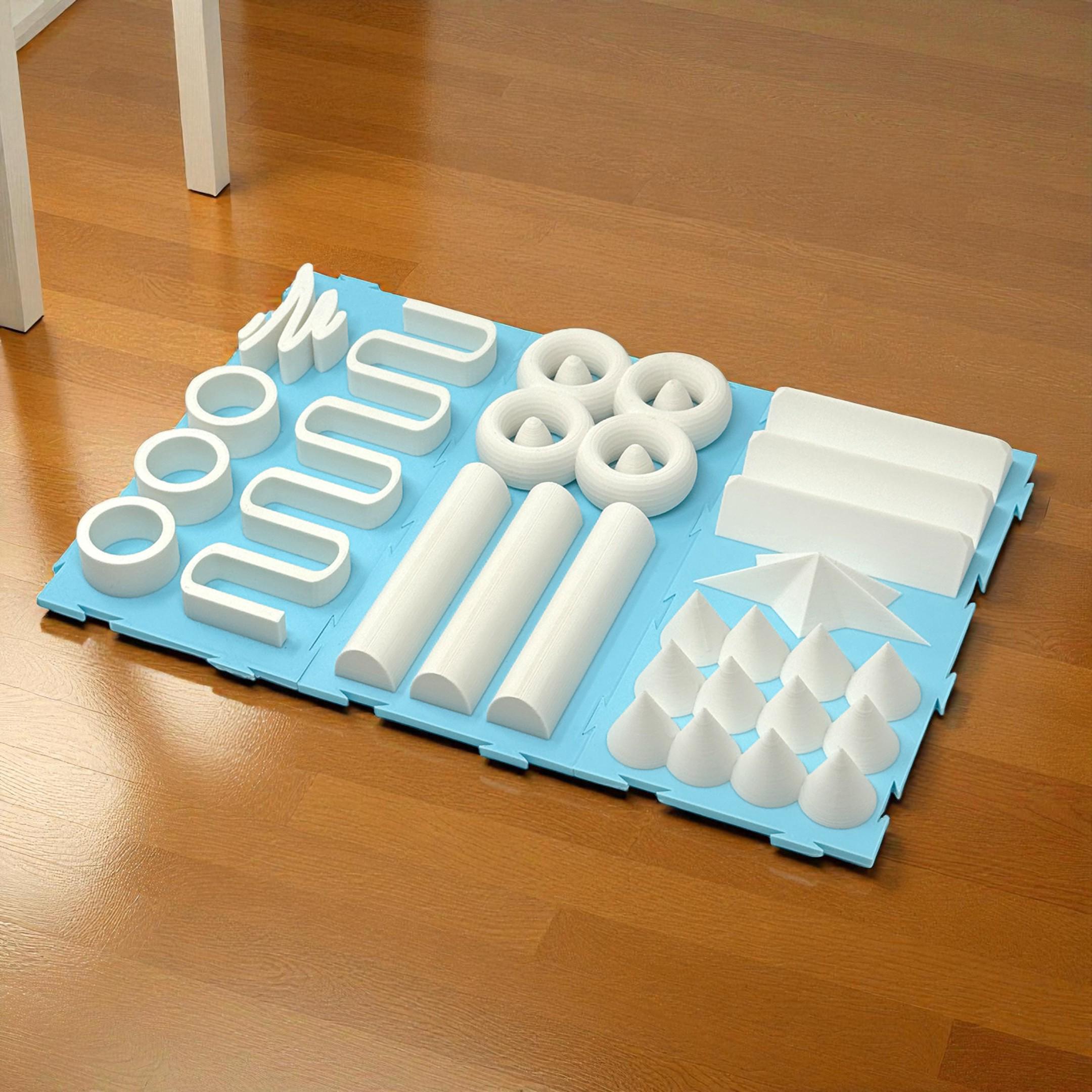 Footsie Tiles – Foot Fidget for Under Desk | Sensory Floor Set for ...