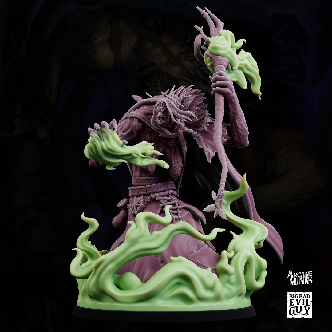 Adraya, Empire's Bane 3D Printed Vengeful Witch Hag Miniature for ...