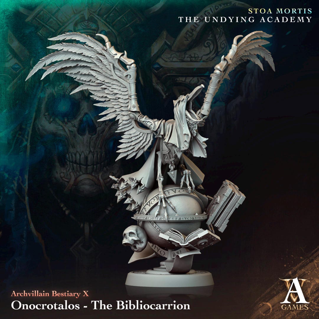 Onocrotalos | Undead Vulture Miniature | Archvillain Games | the ...