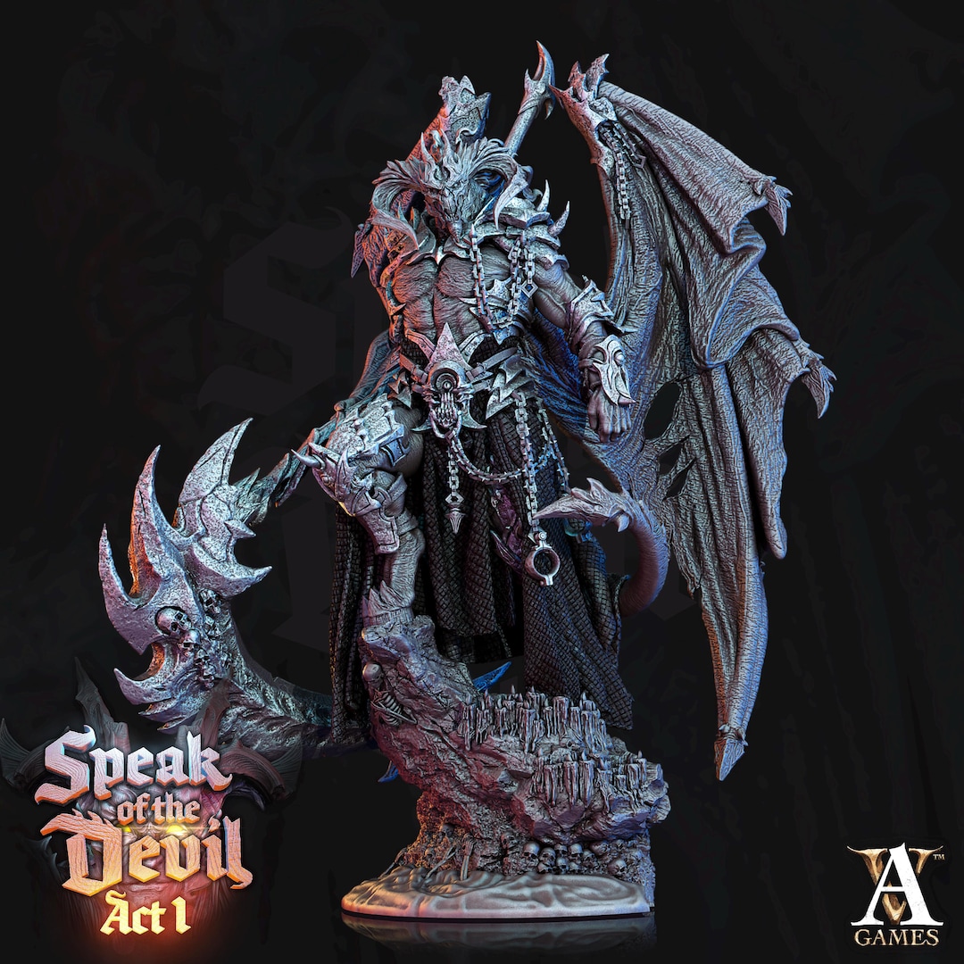 Azrael - Pit Lord | Devil Demon Fiend Miniature | Archvillain Games ...