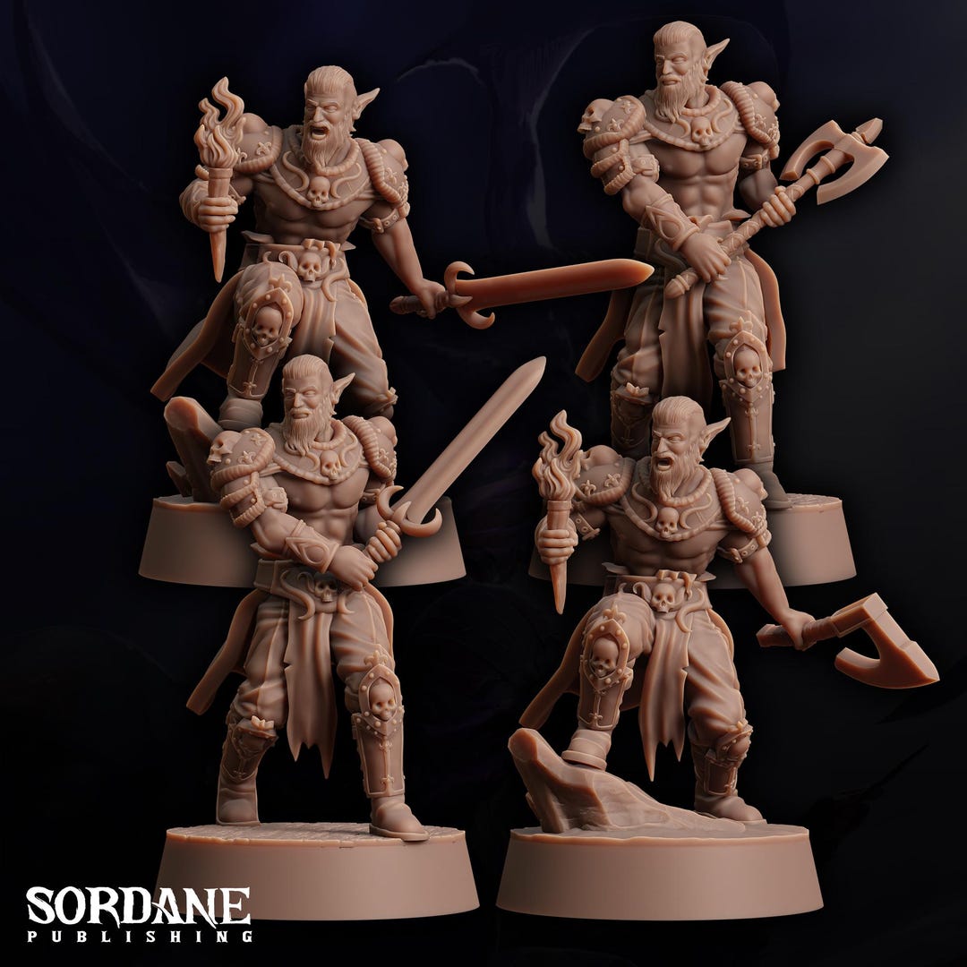 Void Elemdar Barbarian | Genasi Barbarian Fighter Paladin Miniature ...