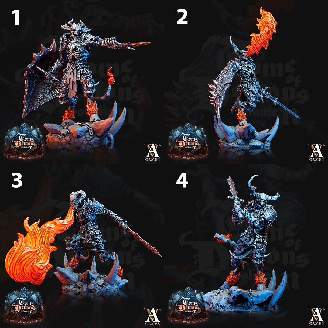Demonskull | Demon Miniature | Archvillain Games | Tome of Demons Vol 2 ...