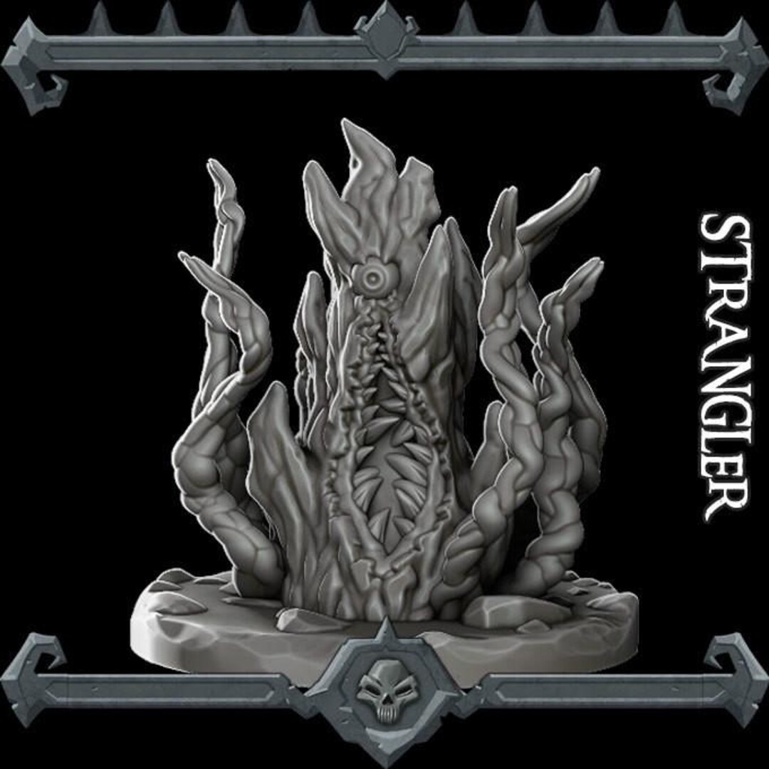 Strangler 3D Printed Choking Horror Miniature for Tabletop Rpgs and D&D ...