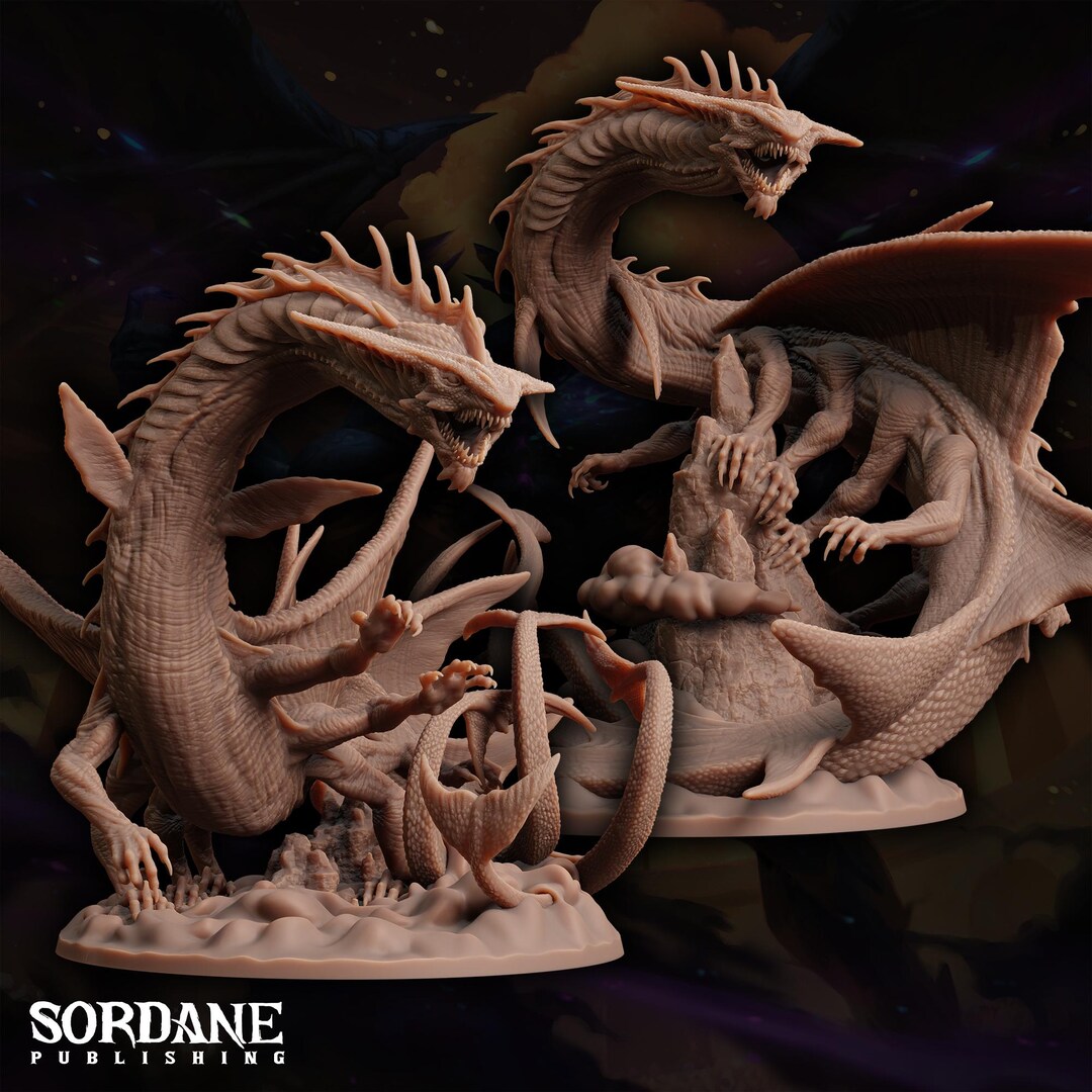 Sky Leviathan | Centipede Dragon Miniature | Sordane Publishing ...