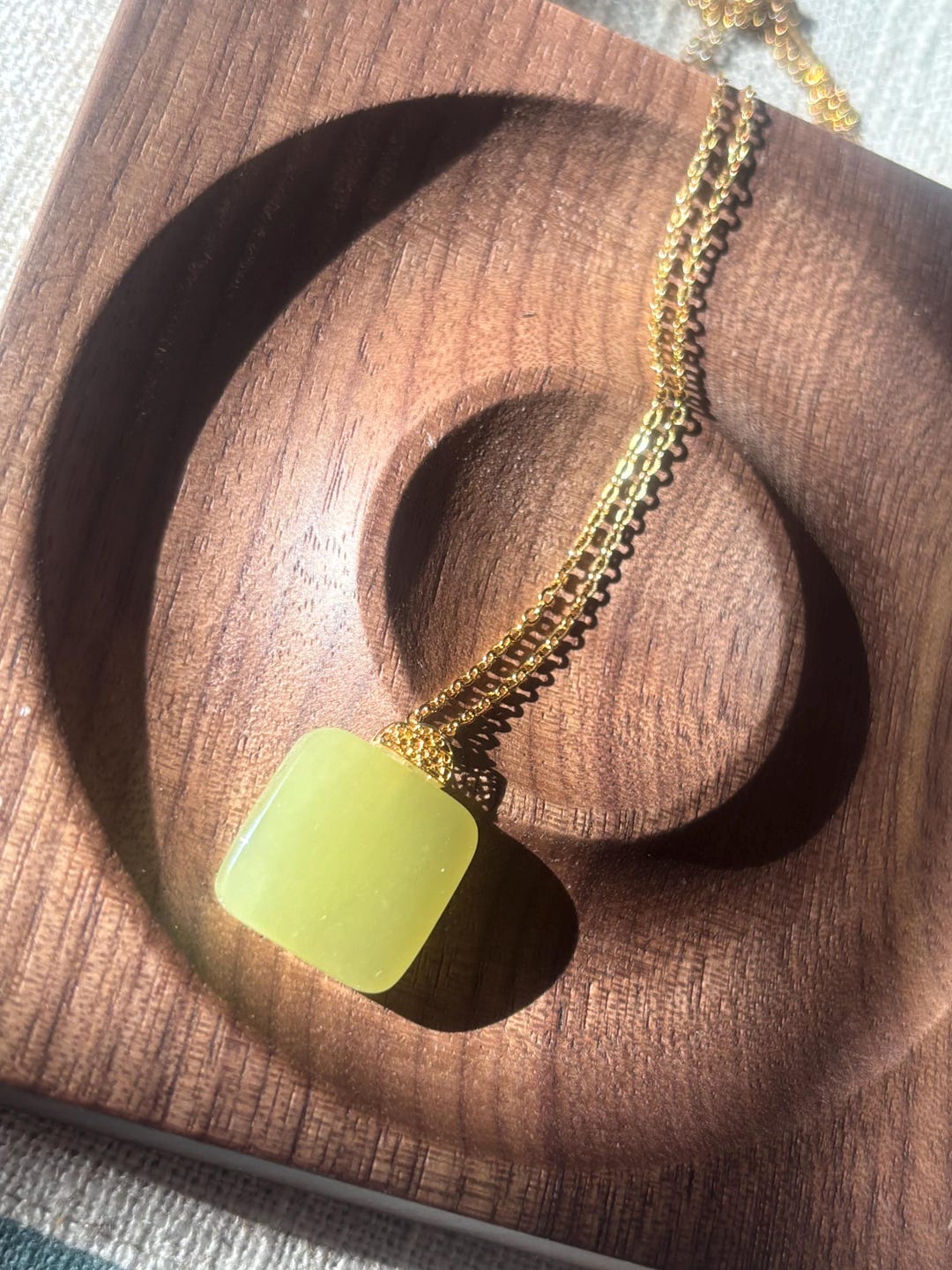 Lemon Yellow Nephrite Jade Nephrite Pendant With 18K Clasp Certificated ...