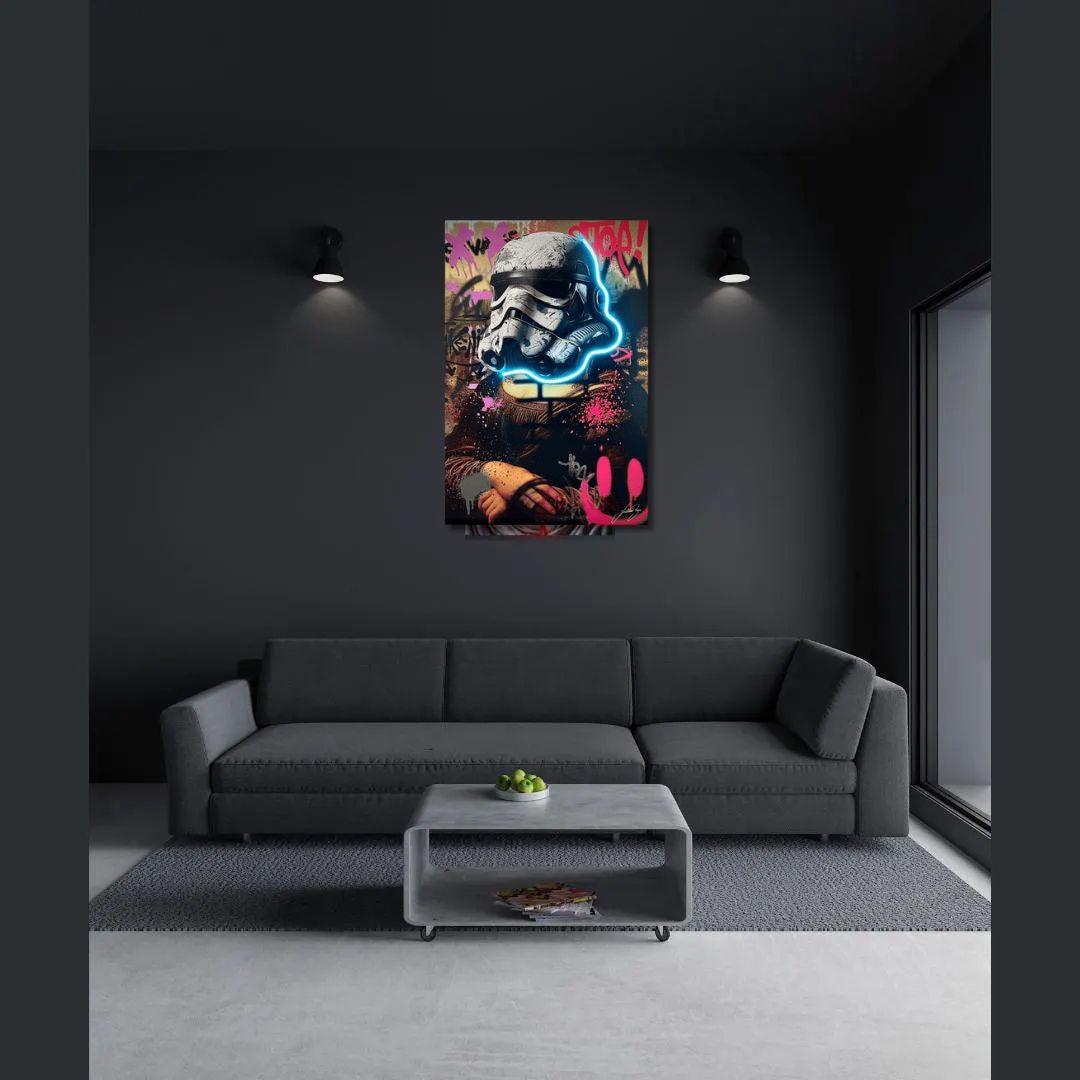 Neon Decor LED Poster | Neon Sign Art for Home Decor | Bright Wall Art ...