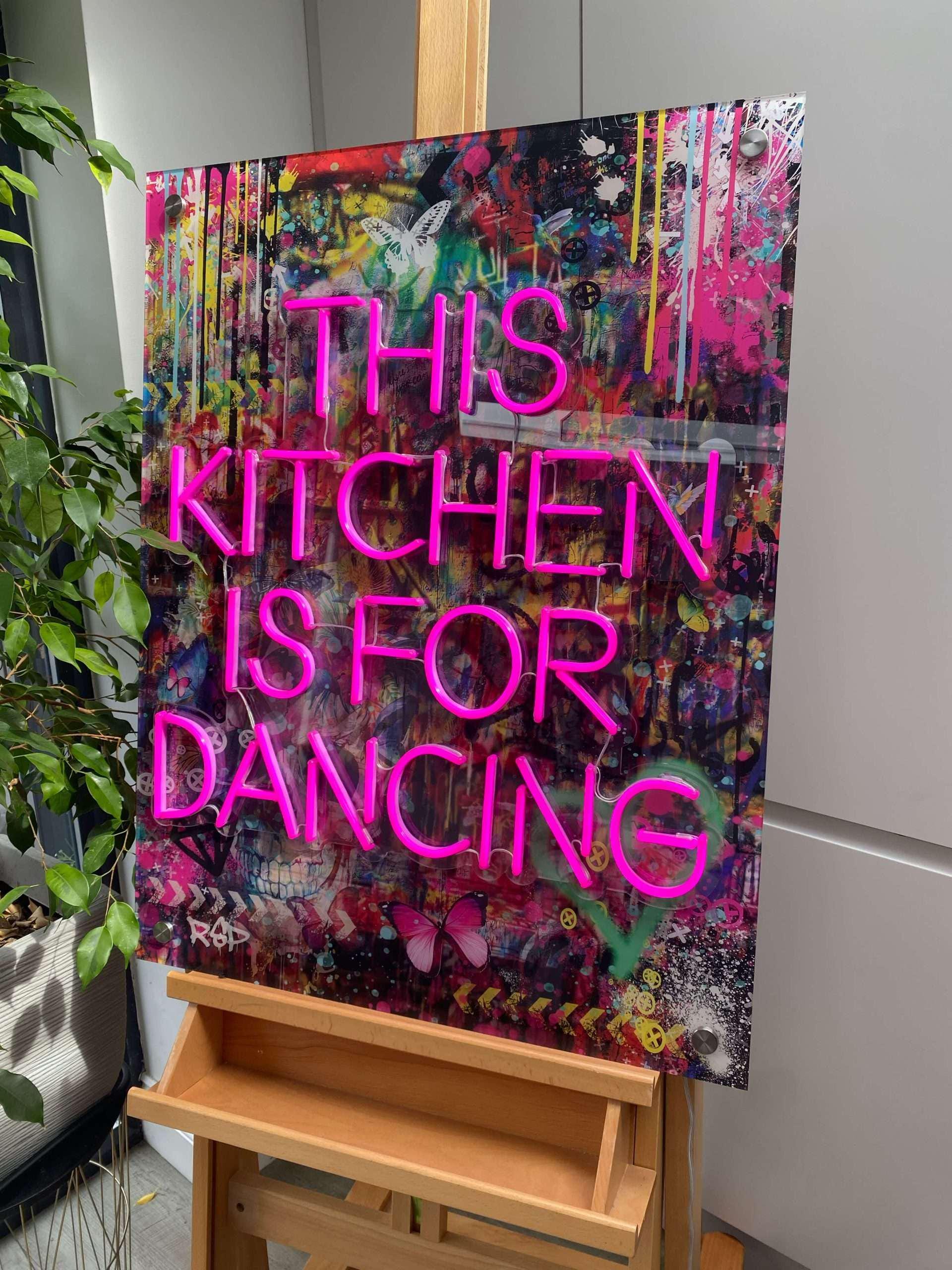 This Kitchen is for Dancing Neon Sign LED Art Wall Decor Bright Home ...