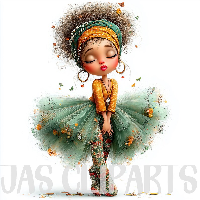 10 Watercolor Christmas Girl Clip Art: Whimsical Holiday Pngs, Festive ...
