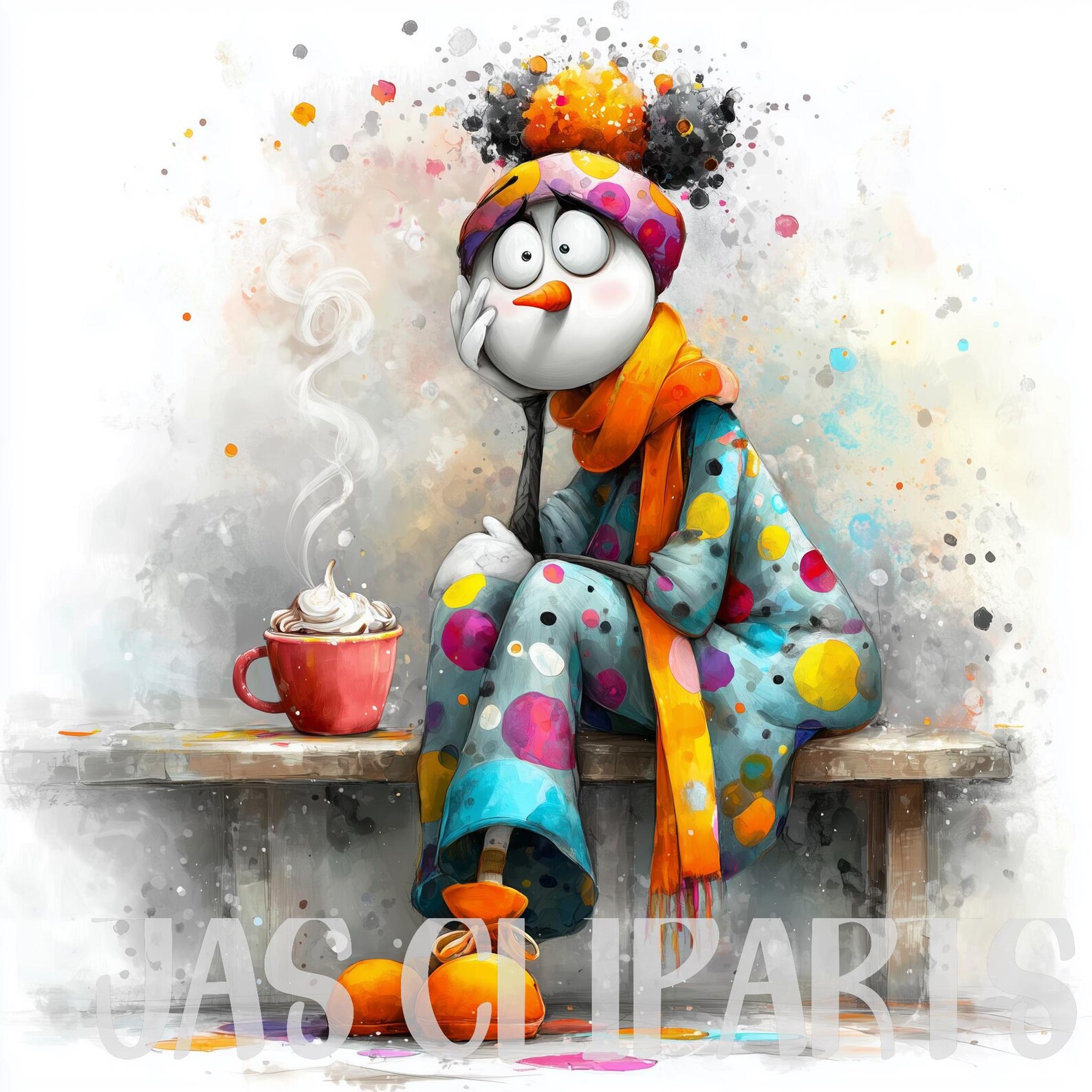 14 Cozy Winter Snowman Clipart: Cute Christmas Character PNG Whimsical ...