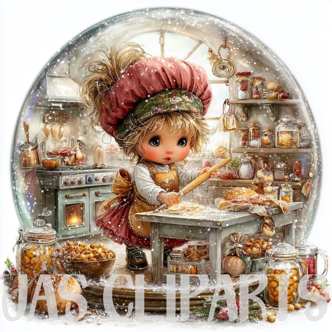 15 Christmas Baking Clipart PNG: Holiday Cookie Clip Art, Baking ...