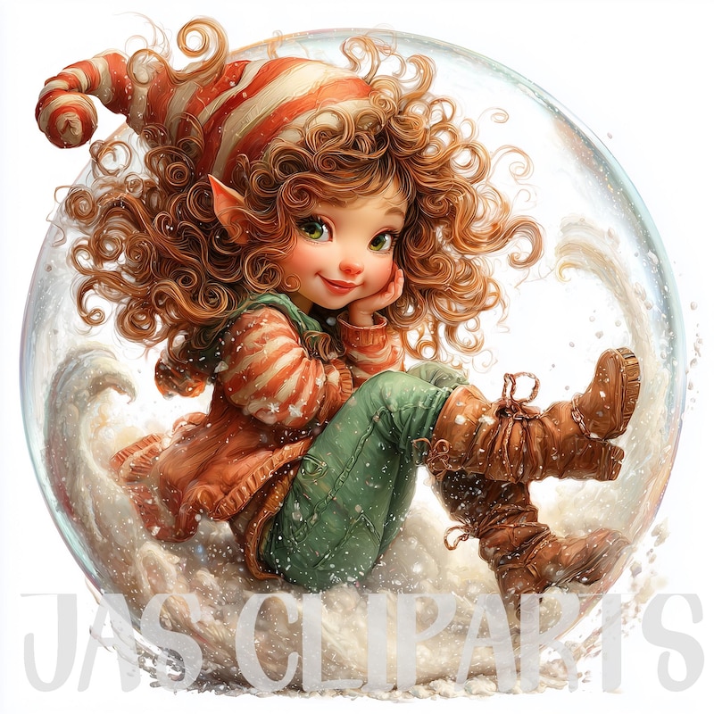 Female Elf Clipart - Etsy
