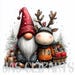 12 Little Christmas Gnomes Clipart: Festive Winter PNG Gnomes With ...