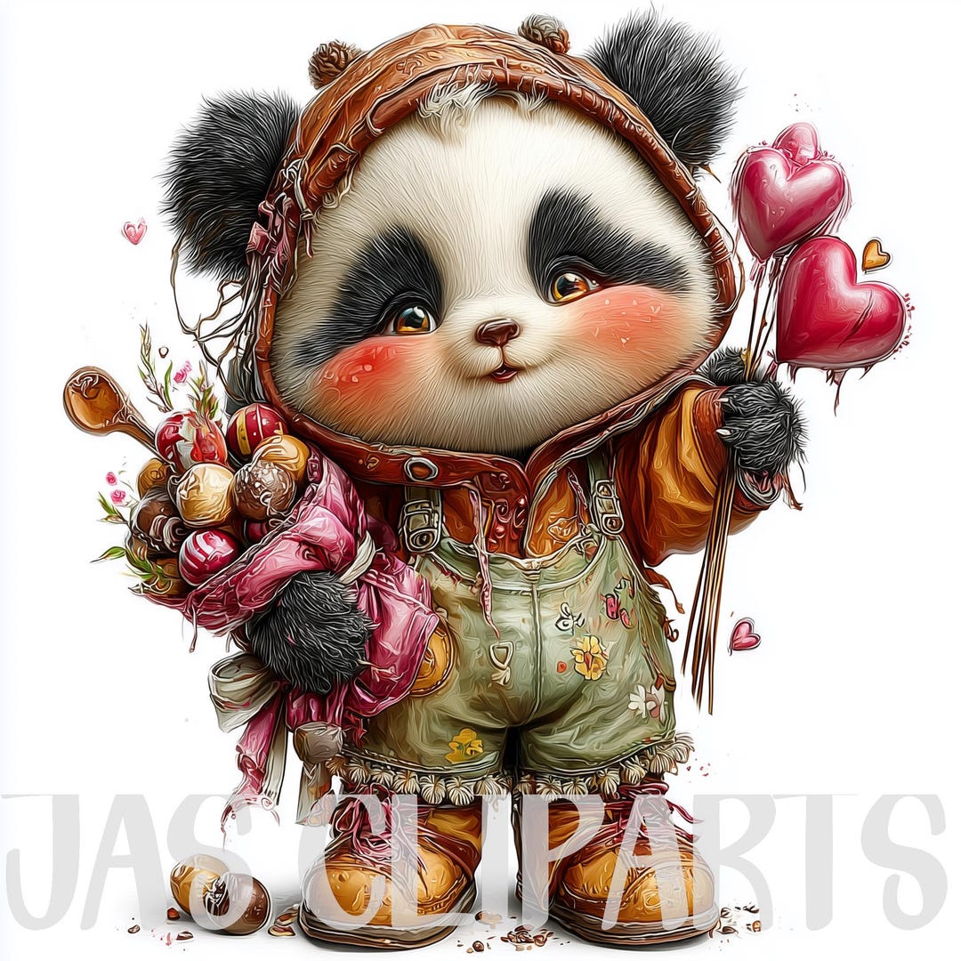 13 Valentine Animals Watercolor Clipart Bundle: Animals Valentine Day ...