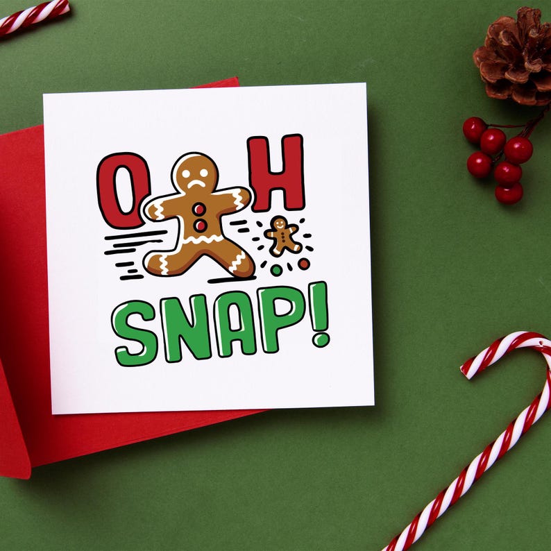Oh Snap Svg, Gingerbread Man SVG, Christmas Cookie, Cricut, Funny ...