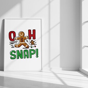 Oh Snap Svg, Gingerbread Man SVG, Christmas Cookie, Cricut, Funny ...