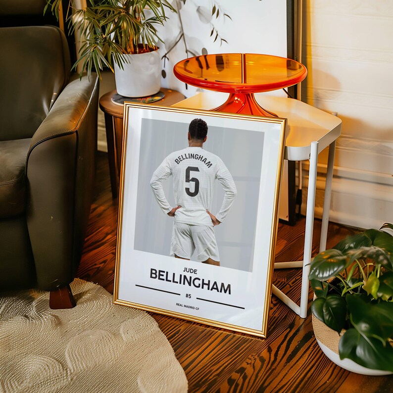 Jude Bellingham Poster, Real Madrid Poster, Soccer Gifts, Sports Poster ...