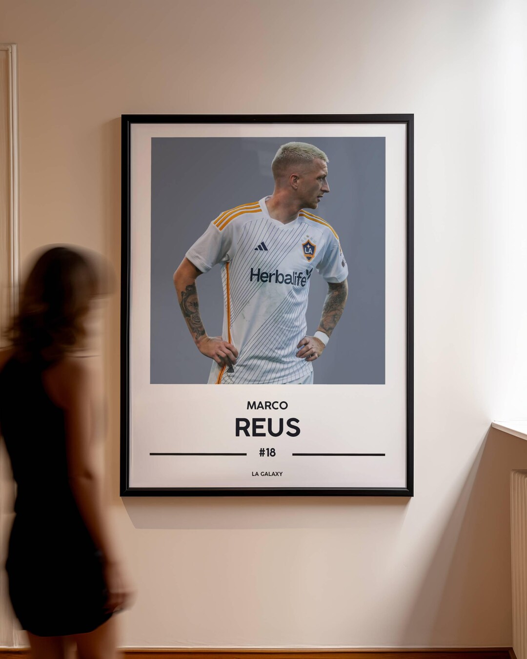 Marco Reus Poster, LA Galaxy Poster, Soccer Gifts, Sports Poster ...