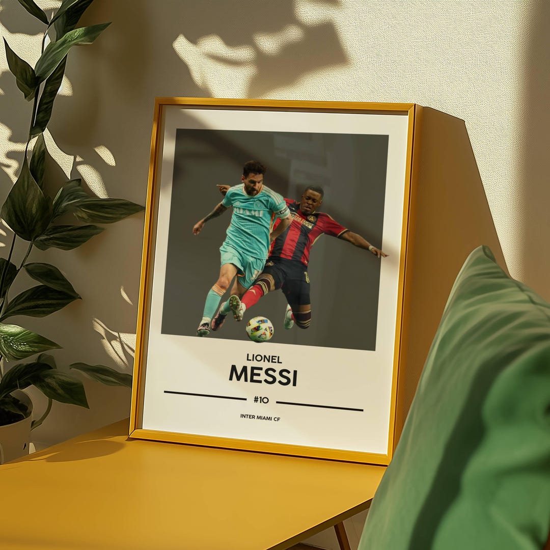 Lionel Messi Poster, Inter Miami Poster, Soccer Gifts, Sports Poster ...