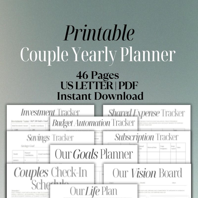 Couple Goal Template - Etsy