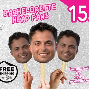 Personalized Bachelorette Party Face Cutouts: Bridal Shower Photo Props ...