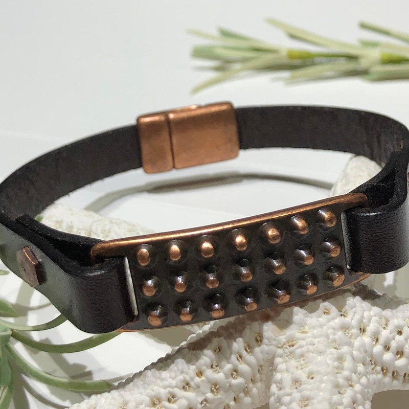 Rivet Cuff Bracelet - Etsy