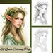 Elf Queen Coloring Pages | Fantasy Printable Coloring Pages | Line Art ...