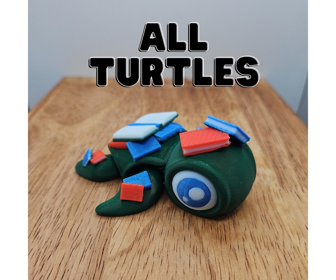 Pocket Turtles - Adorable Collectible Desk Companions - 3D Printed - Etsy