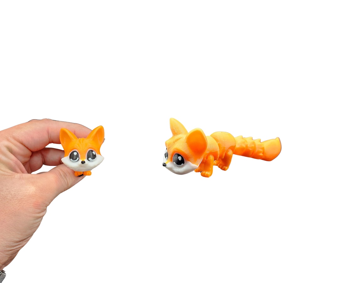 Todd the Poseable Fox Fidget Animal Cute Fox Desk Buddy Collectible ...