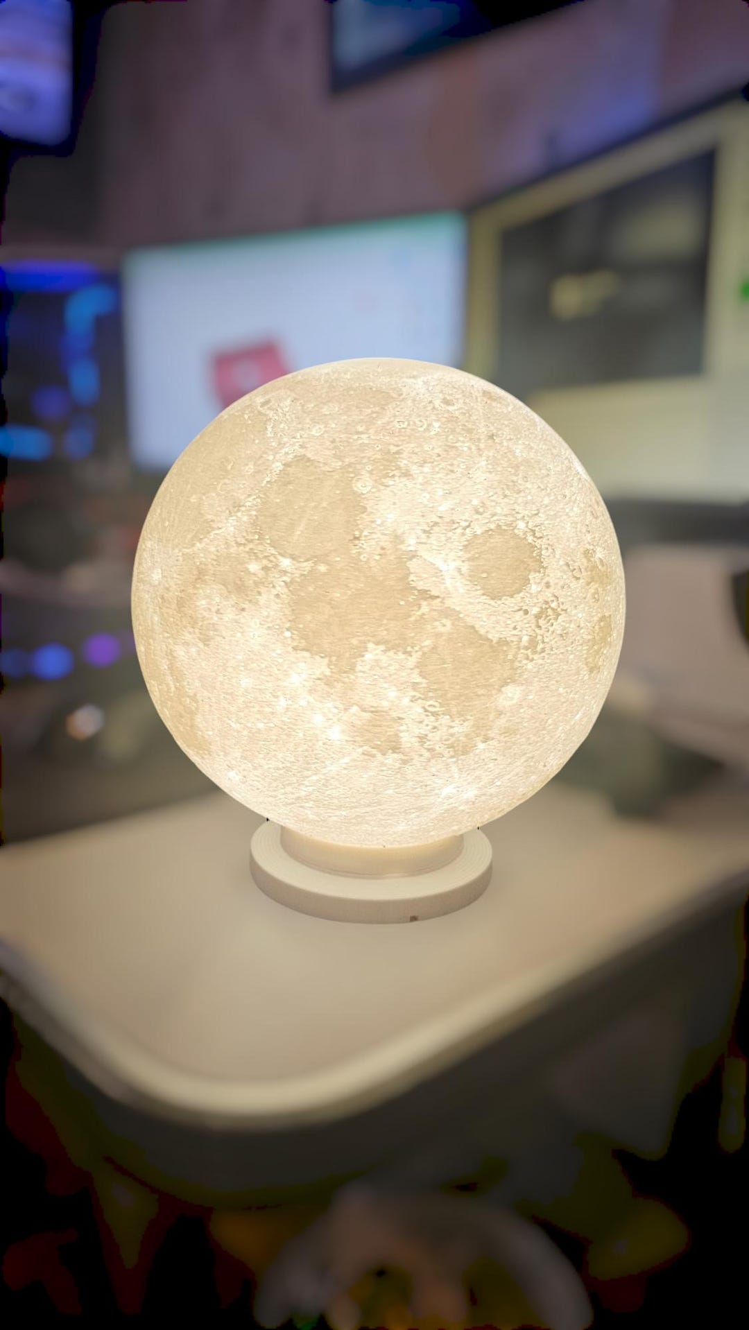 Moon Lamp 3D Printed Realistic LED Night Light for Home Decor, Gift for ...