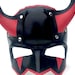 Harlequin Devil Leather Mask - Etsy