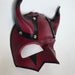 Harlequin Devil Leather Mask - Etsy