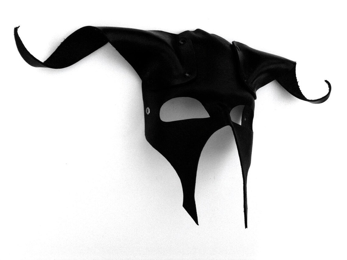 Minotaur Leather Mask - Etsy