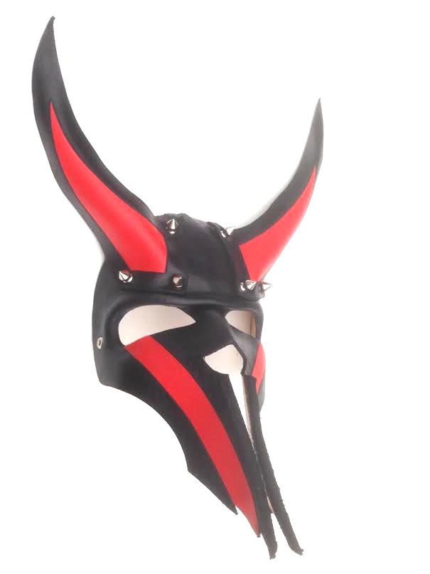 Leather Mask Centurion With Color Accents - Etsy