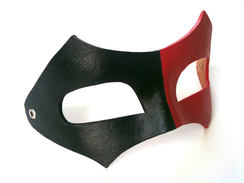 Half and Half Bandit Leather Mask - Etsy