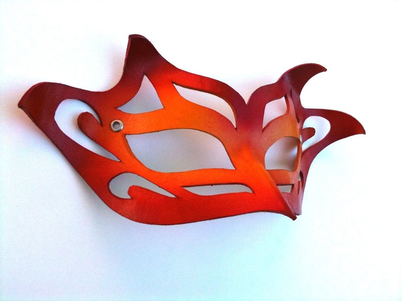 Pixie Leather Mask - Etsy