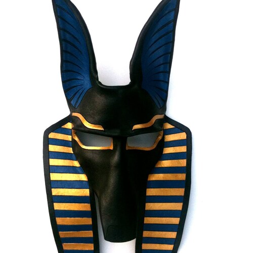 Made to Order Egyptian Jackal Anubis Leather Mask Underworld - Etsy