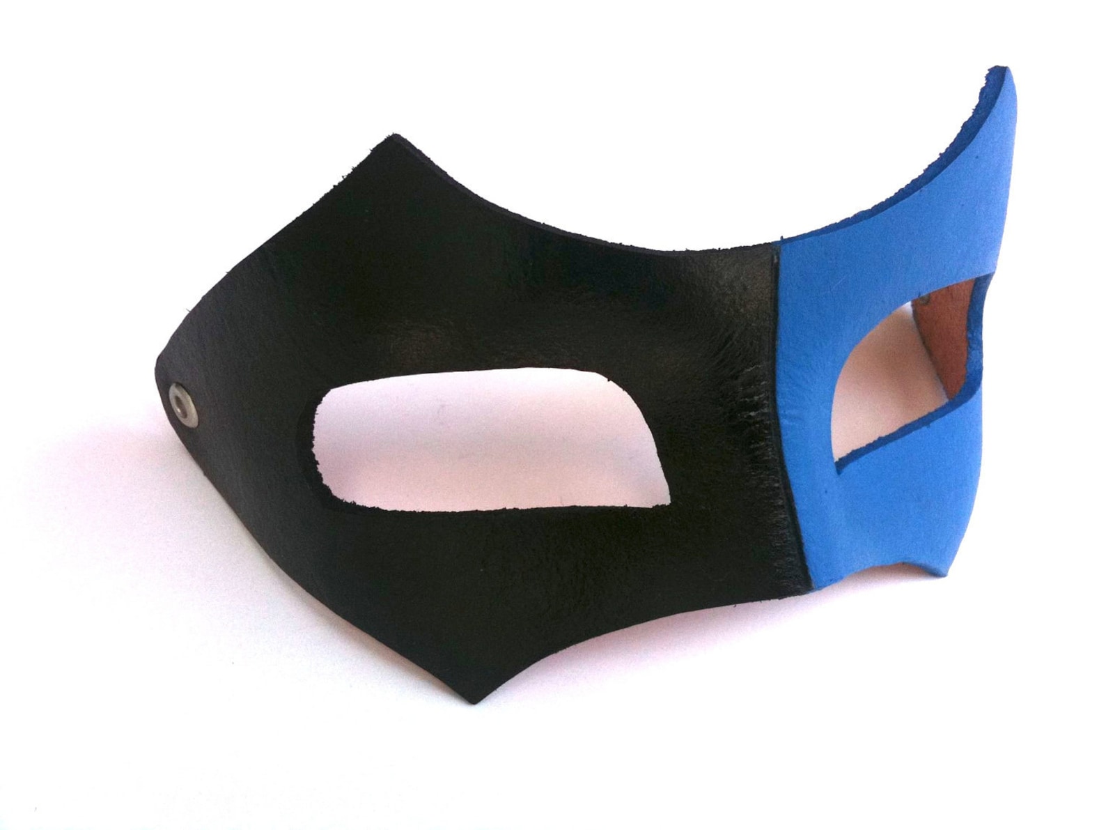 Half and Half Bandit Leather Mask - Etsy