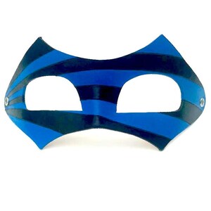 Striped Bandit Leather Mask - Etsy