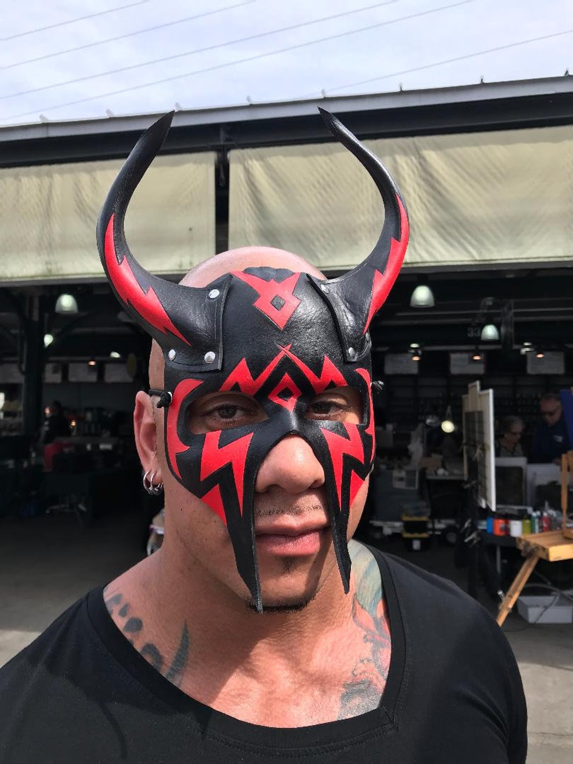 Voodoo Leather Mask | Etsy