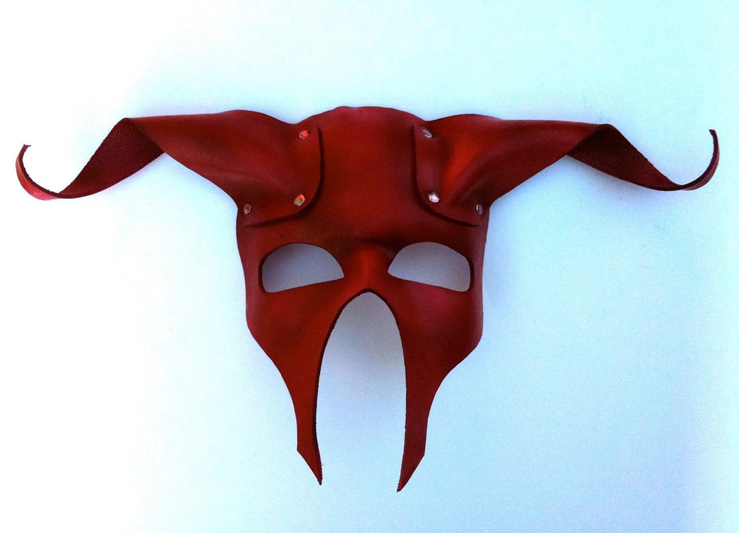 Minotaur Leather Mask - Etsy