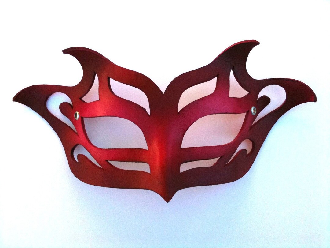 Pixie Leather Mask - Etsy