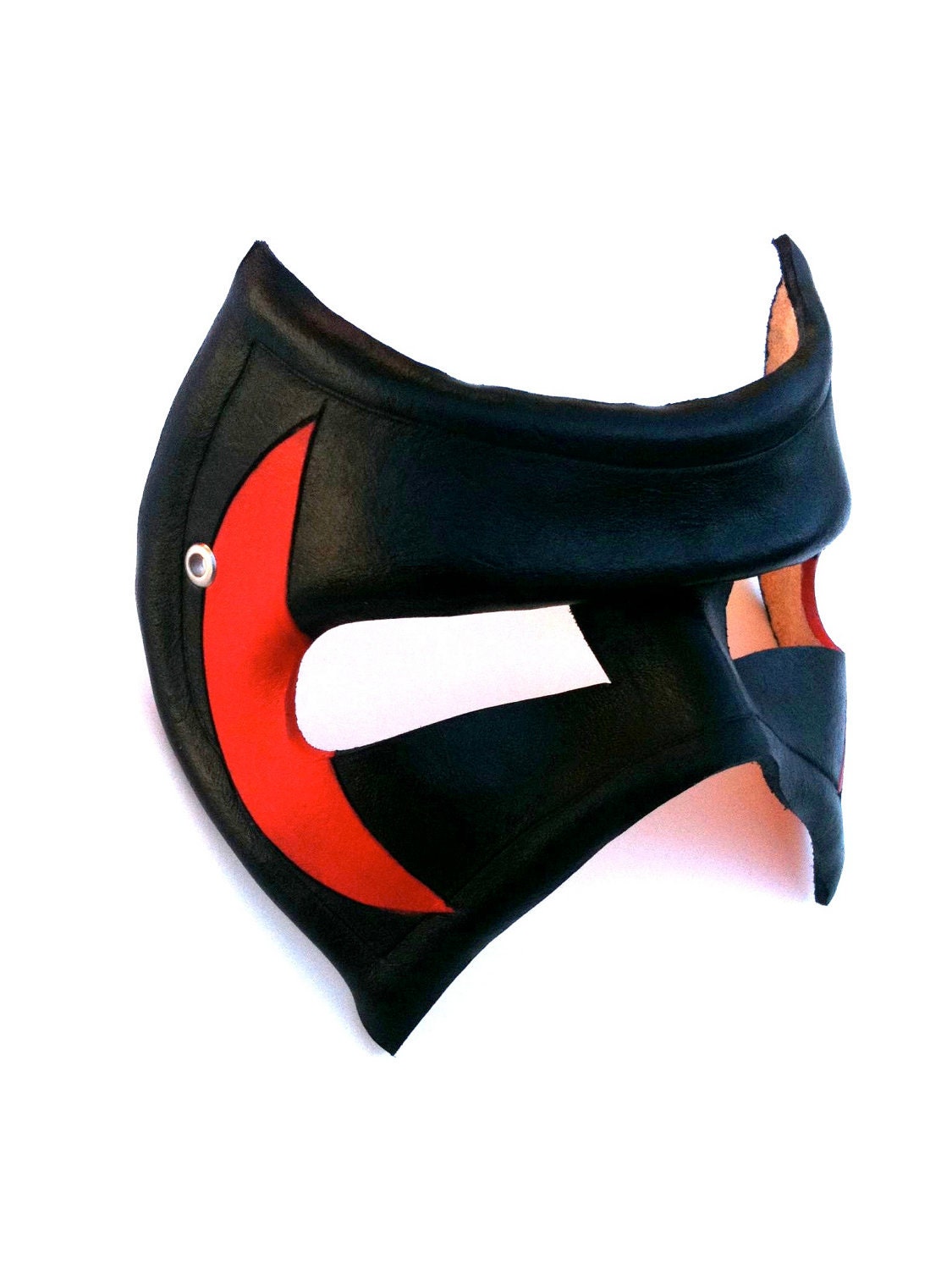 Two-toned Villain Leather Mask | Etsy