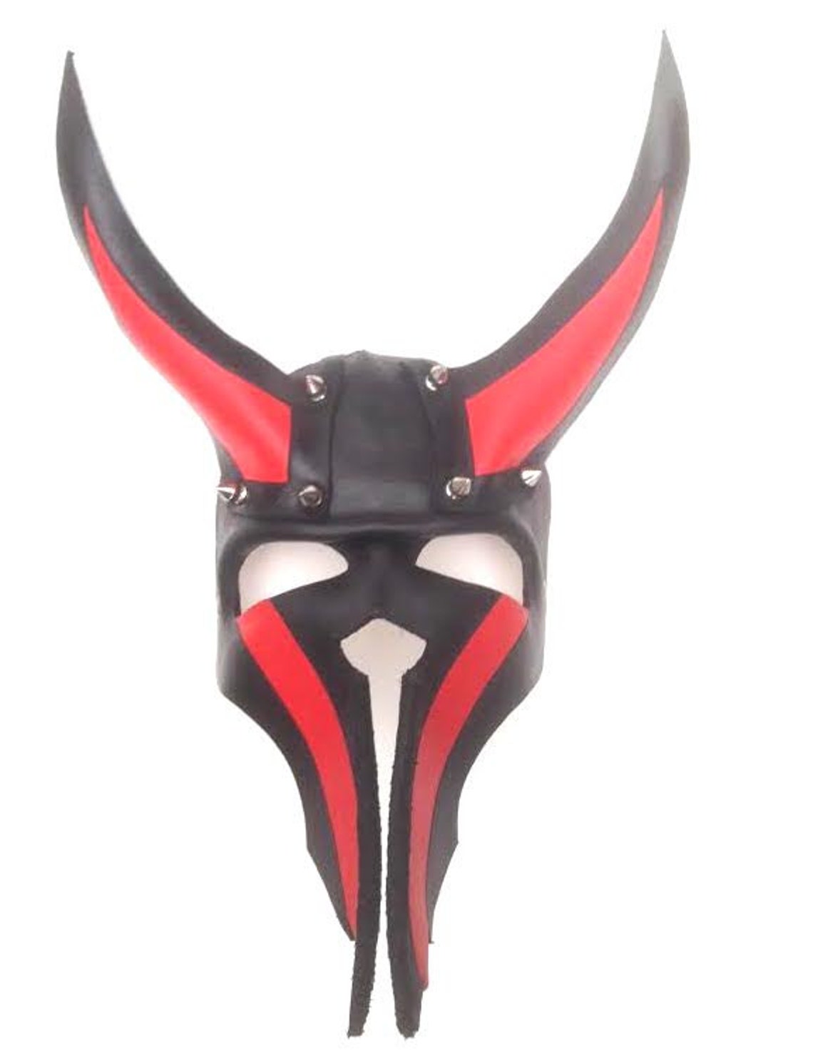 Leather Mask, Centurion With Color Accents - Etsy
