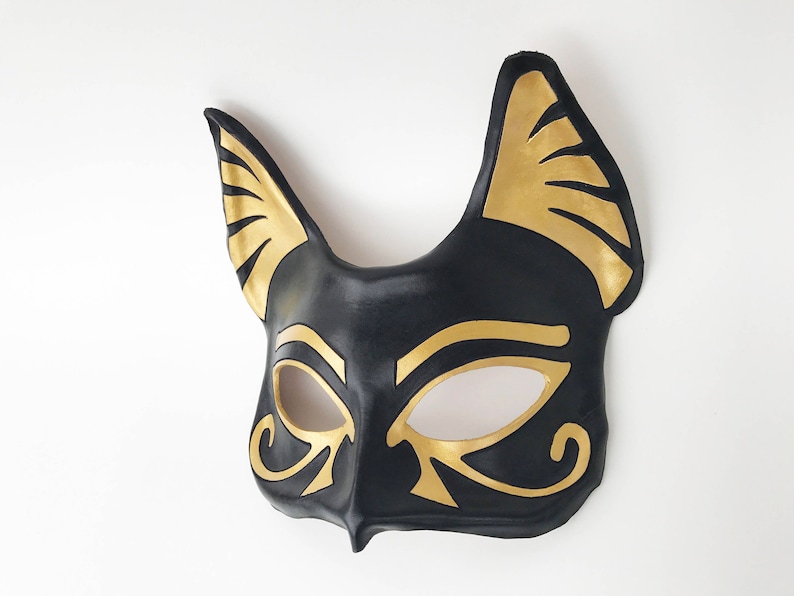 Bastet Leather Mask - Etsy