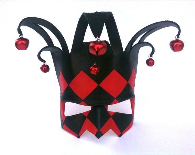 Jester Version 2 Leather Mask | Etsy