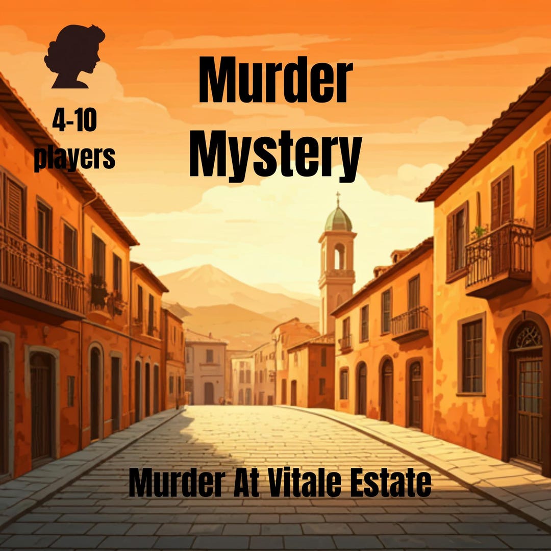 1950's Italian Mafia Murder Mystery | Printable Game | Clean Activity ...